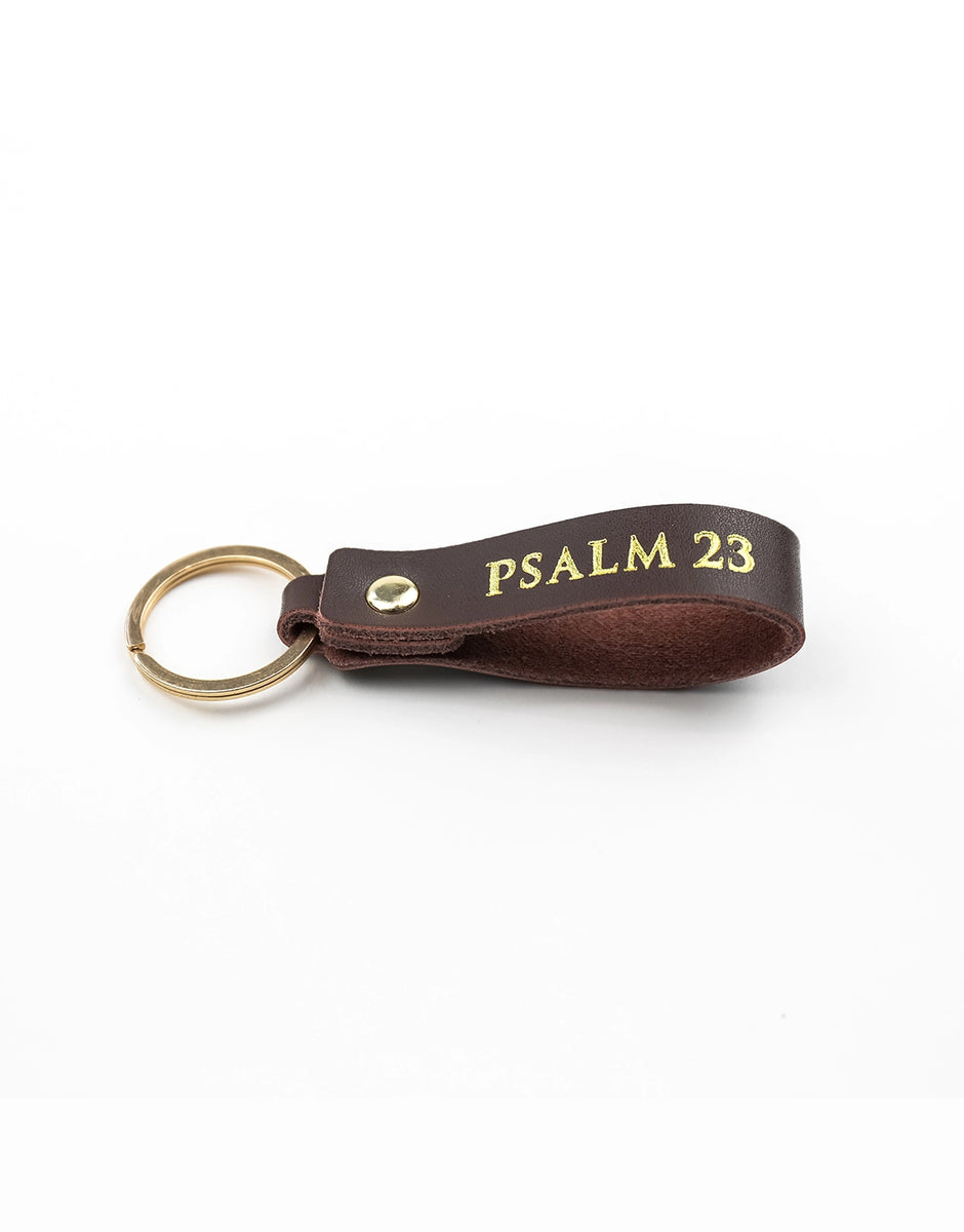 Psalm 23 Leather Keychain – VOTC Clothing