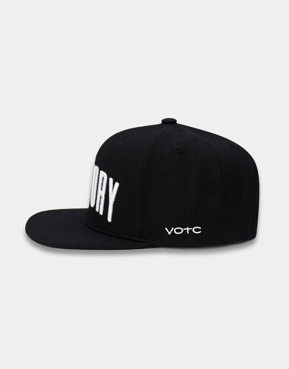 Victory Snapback Hat | 3D Embroidery - Black – VOTC Clothing